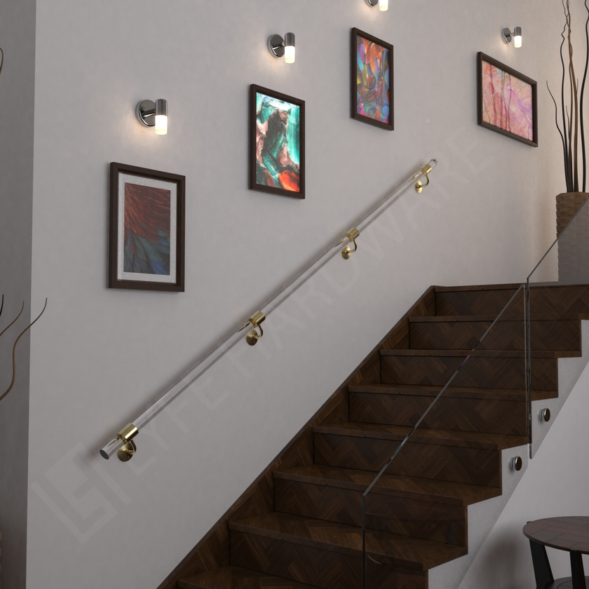 Custom Lucite (Acrylic) Handrail Kit – Lyfe Hardware