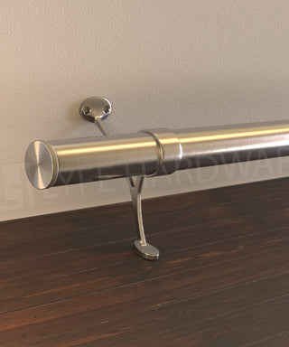 Custom Brushed Stainless Steel Bar Foot Rail Kit – Lyfe Hardware