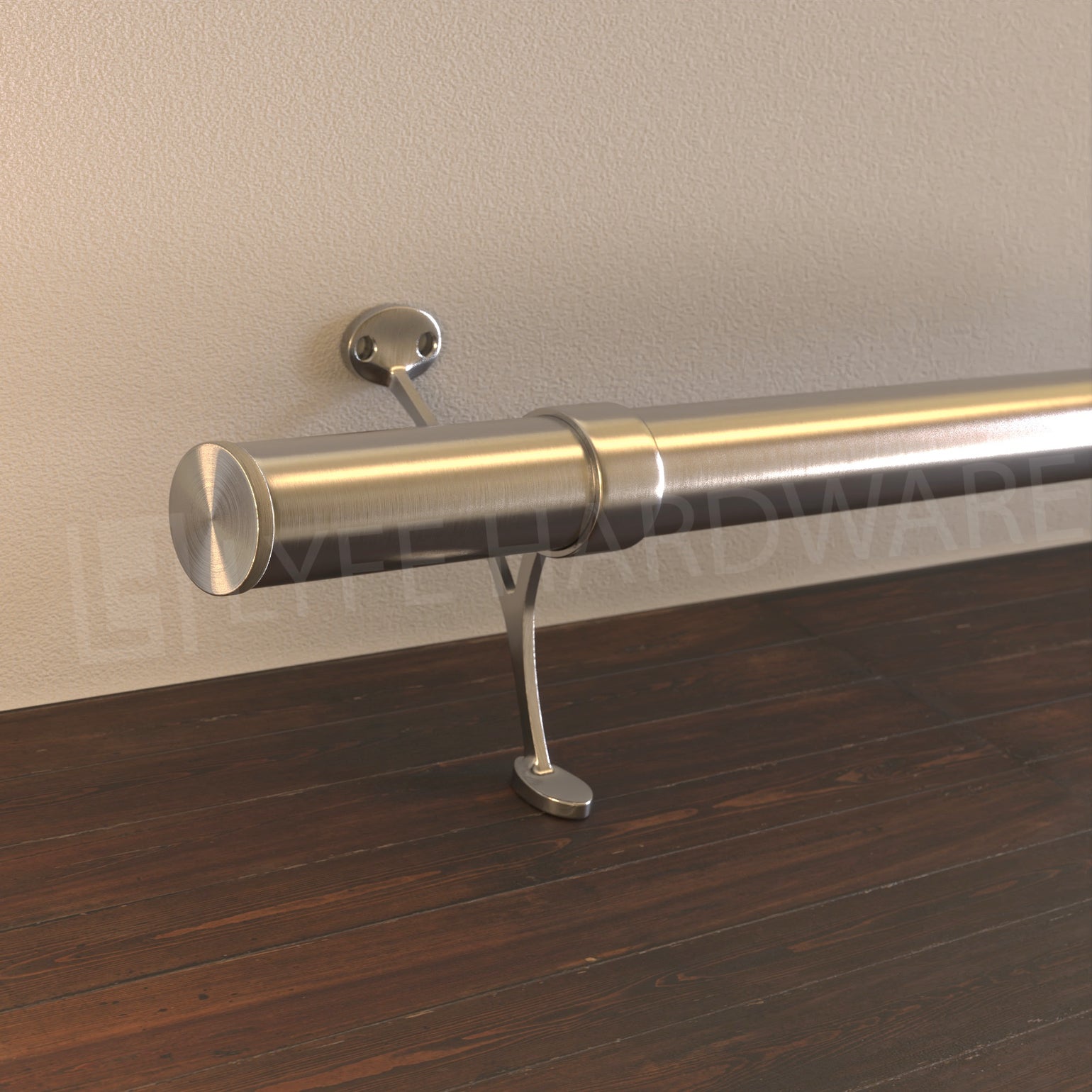 Custom Brushed Stainless Steel Bar Foot Rail Kit – Lyfe Hardware