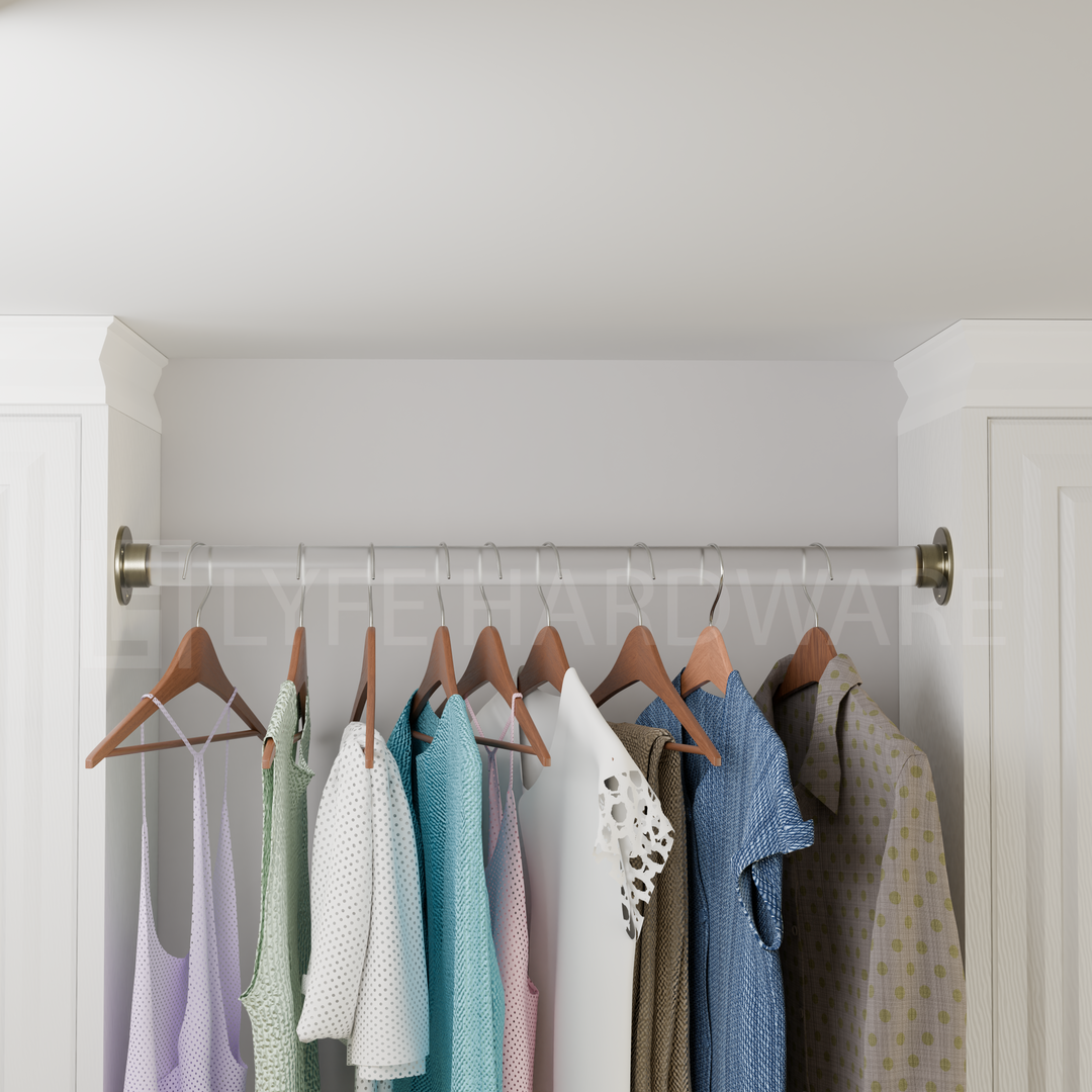 Acrylic Closet Rod Kit – Lyfe Hardware