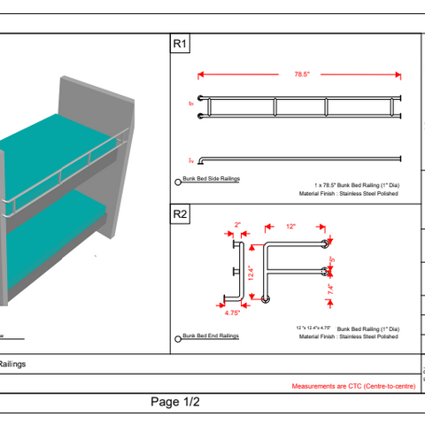 Custom Bunk Bed Railings and Ladders – Lyfe Hardware