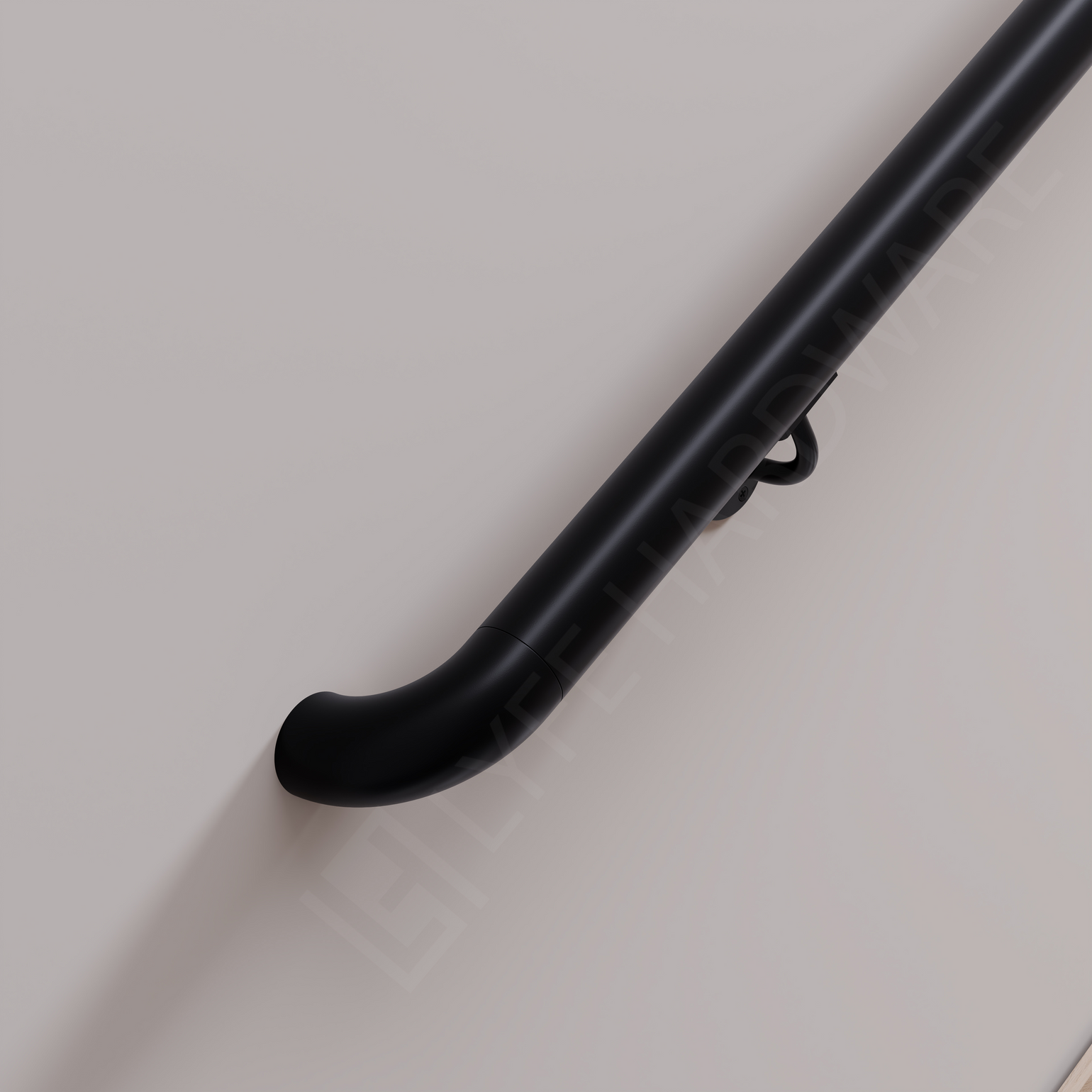 Custom Matte Black Handrail Kit (with Wall Returns) – Lyfe Hardware