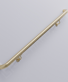 Custom Polished Brass Handrail Kit (with Wall Returns) – Lyfe Hardware
