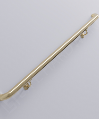 Custom Polished Brass Handrail Kit (with Wall Returns) – Lyfe Hardware