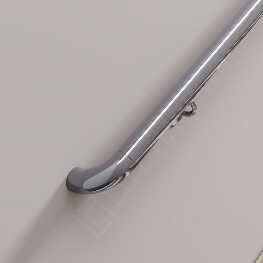 Custom Polished Stainless Steel Handrail Kit (with Wall Returns) – Lyfe ...