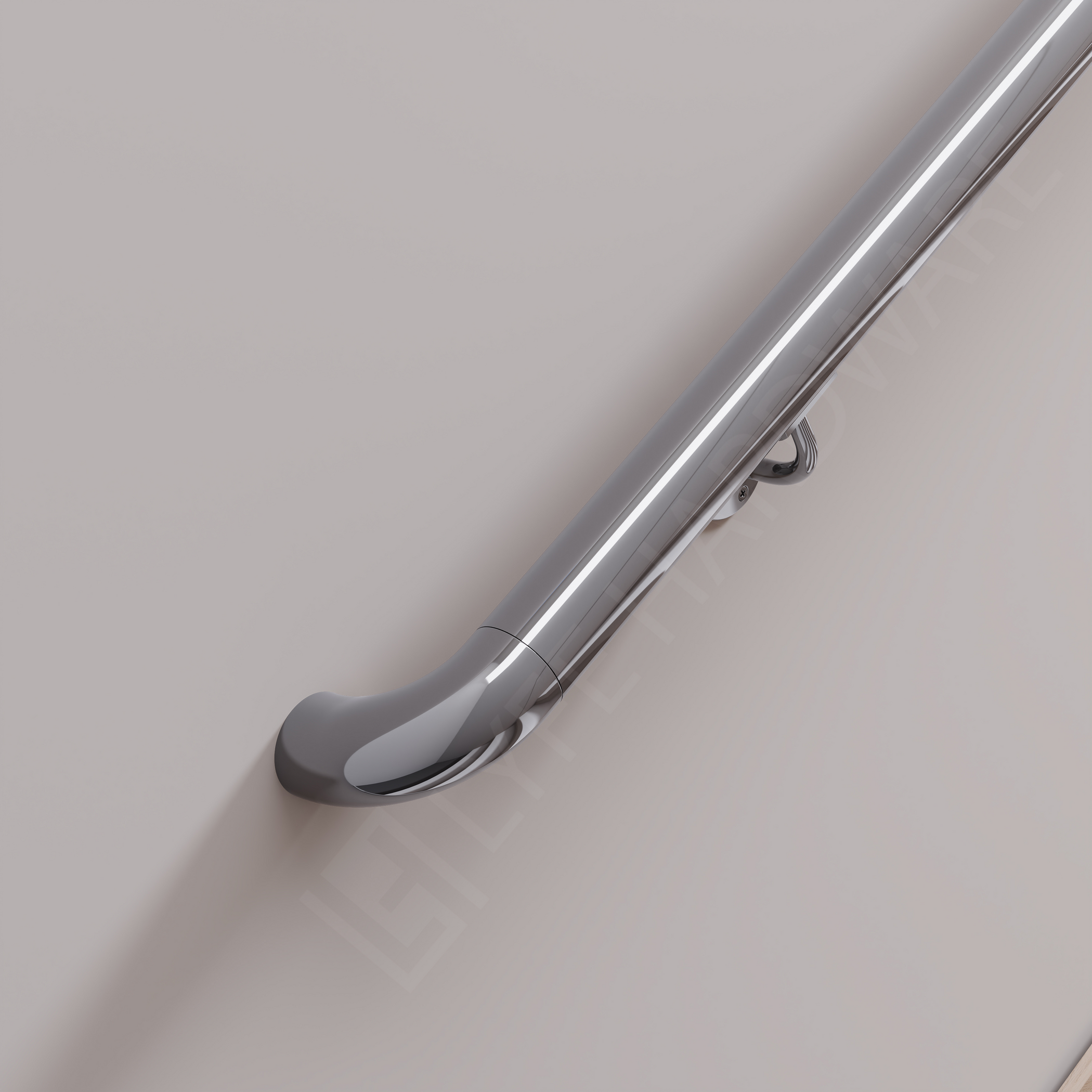 Custom Polished Stainless Steel Handrail Kit (with Wall Returns) – Lyfe ...