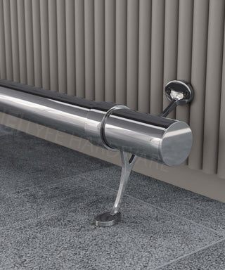 Custom Polished Stainless Steel Bar Foot Rail Kit – Lyfe Hardware