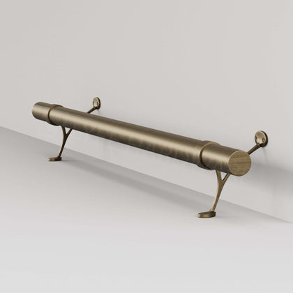 Custom Antique Brass Bar Foot Rail Kit – Lyfe Hardware