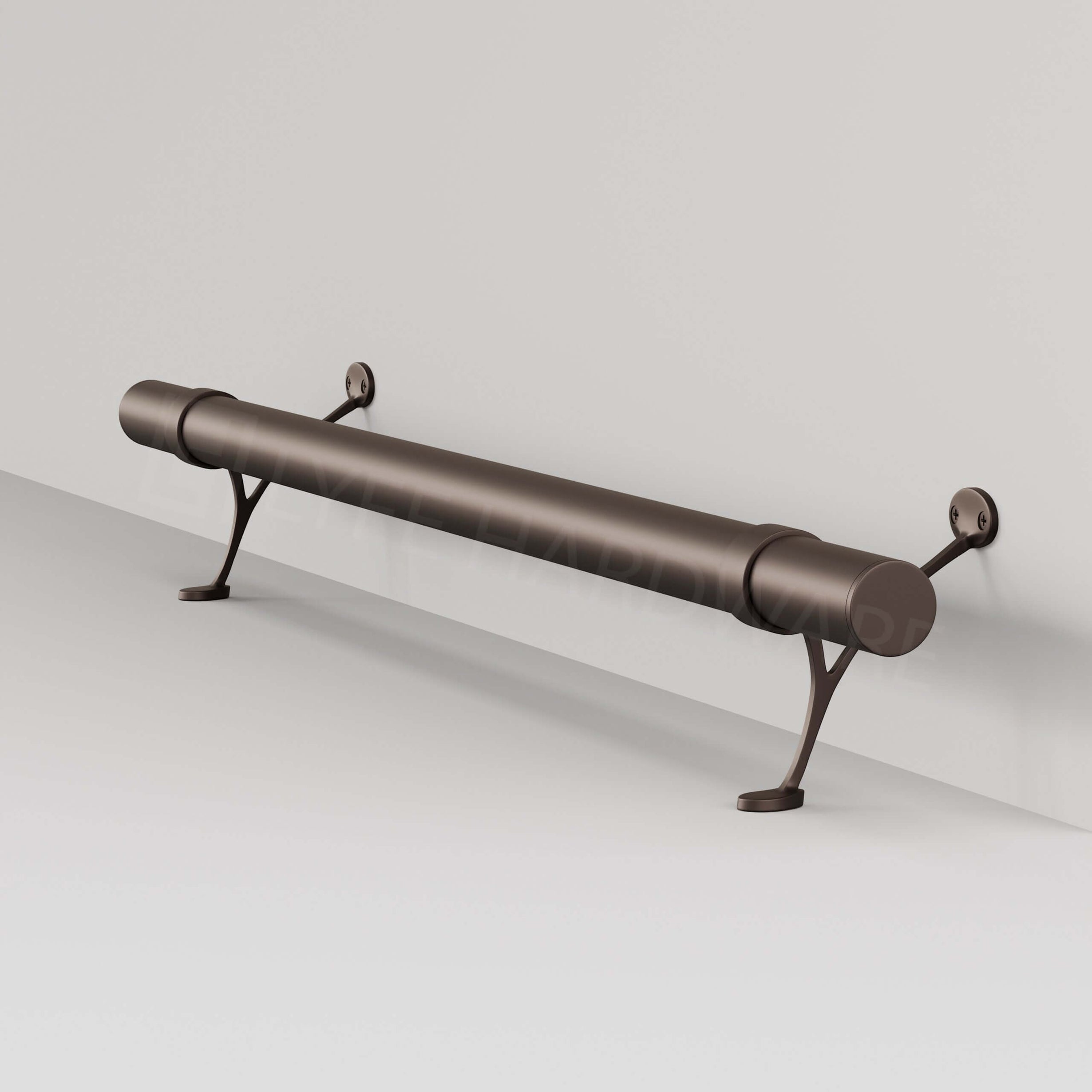 Custom Oil Rubbed Bronze Bar Foot Rail Kit – Lyfe Hardware