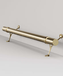 Custom Polished Brass Bar Foot Rail Kit – Lyfe Hardware