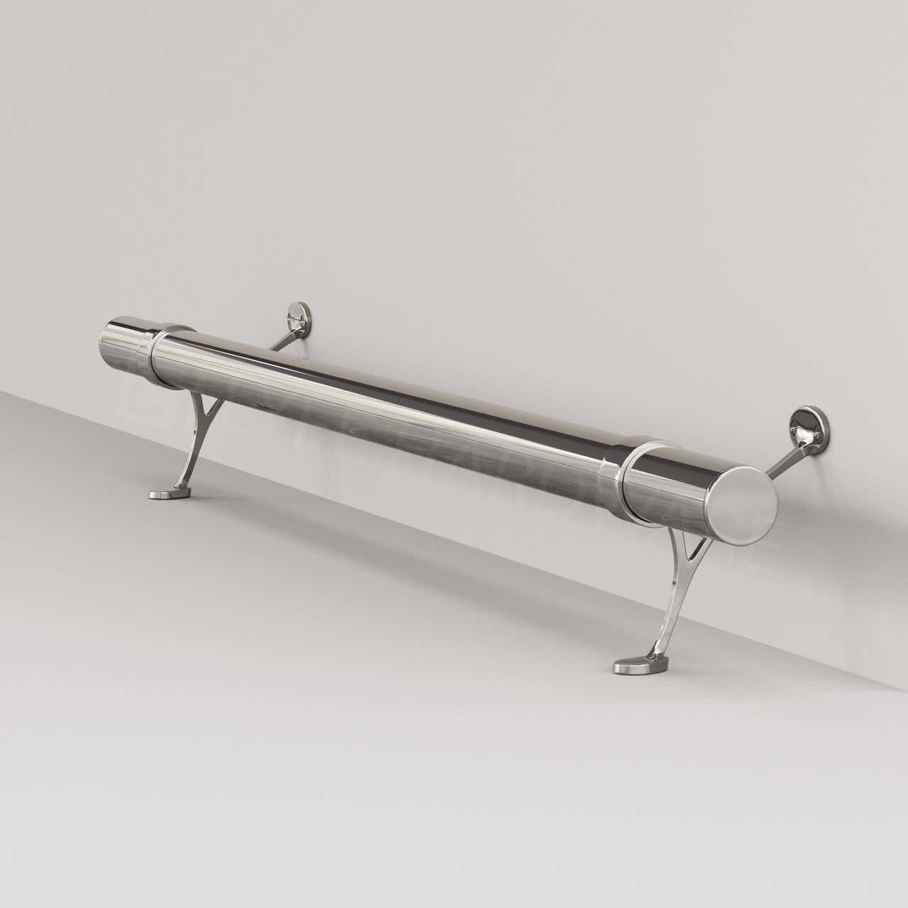Custom Polished Stainless Steel Bar Foot Rail Kit – Lyfe Hardware
