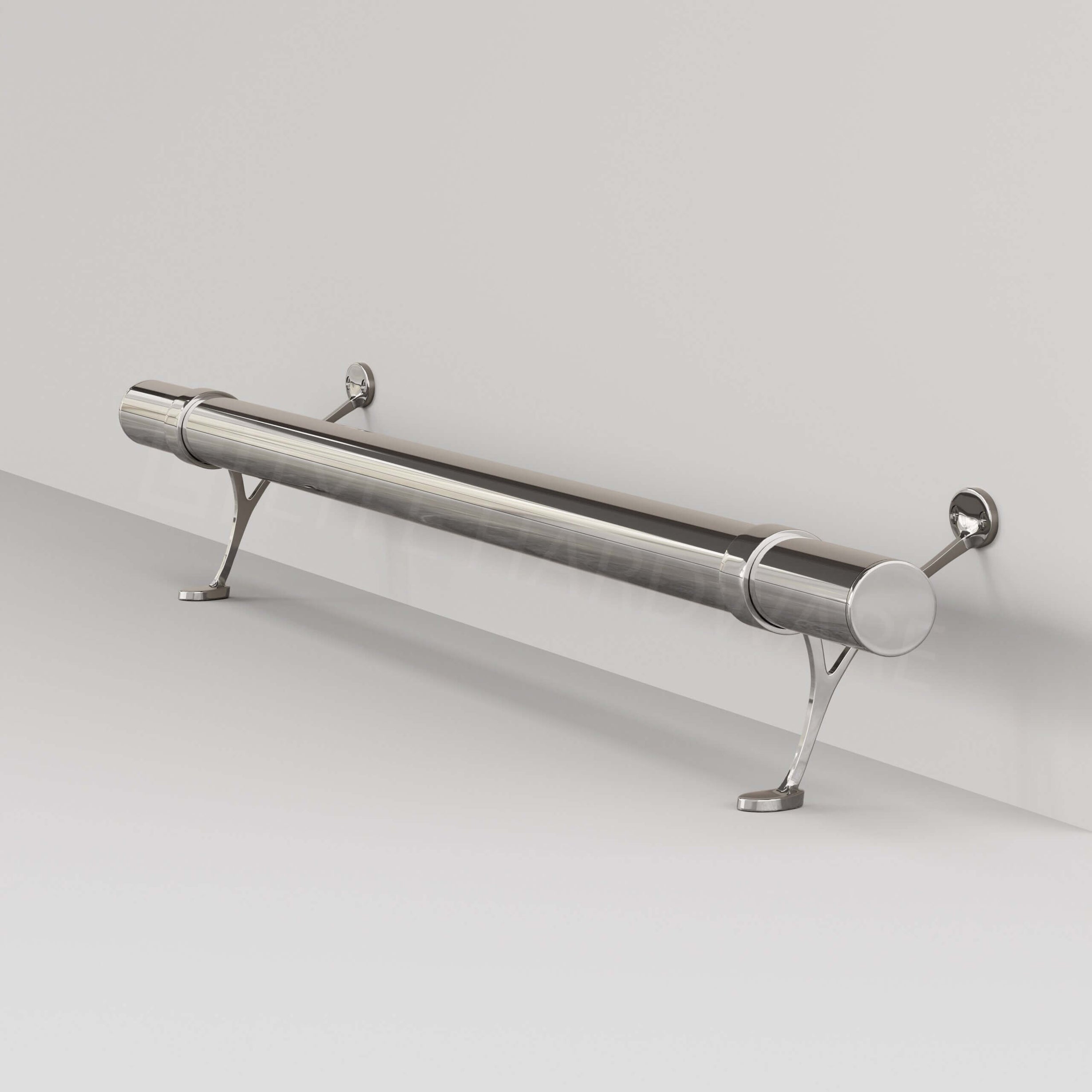 Custom Polished Stainless Steel Bar Foot Rail Kit – Lyfe Hardware