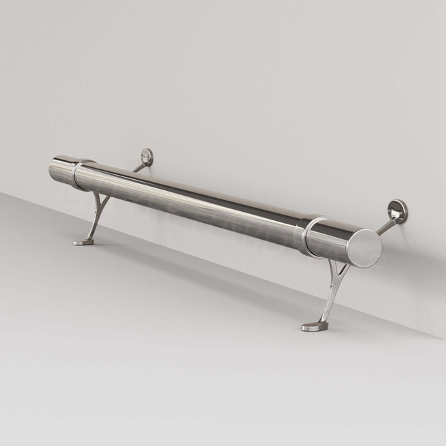 Custom Polished Stainless Steel Bar Foot Rail Kit – Lyfe Hardware